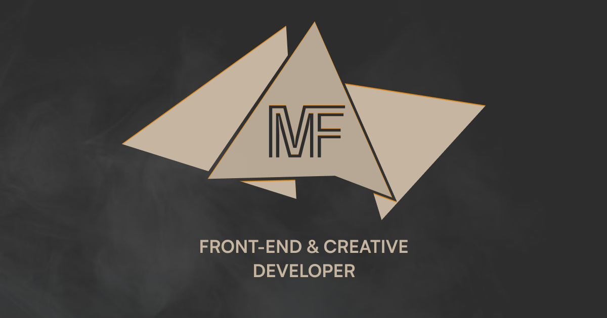 Maxime Fontenay - Front & Creative Developer
